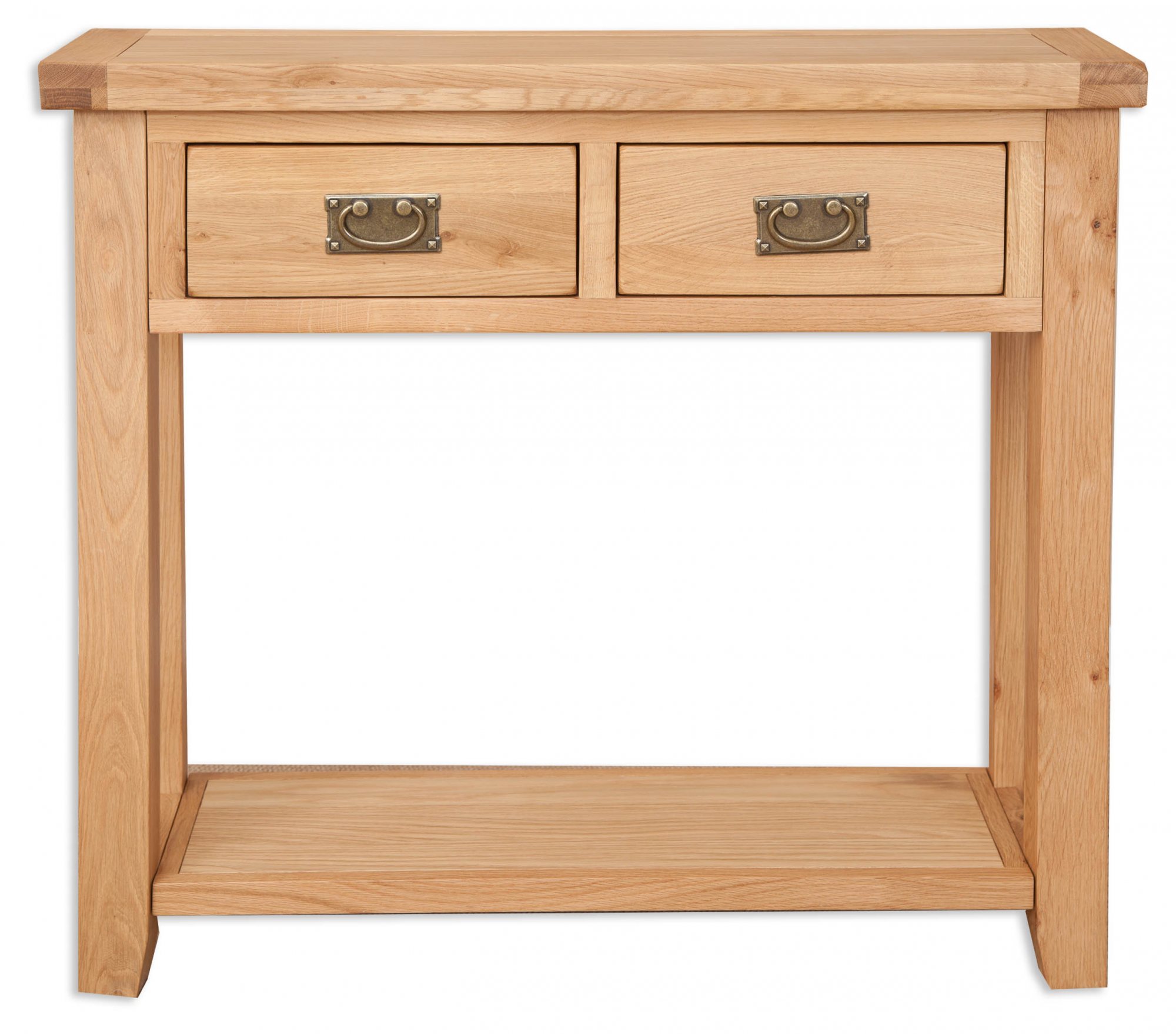 Beachcroft Light Oak 2 Drawer Console Table - First Furnishings