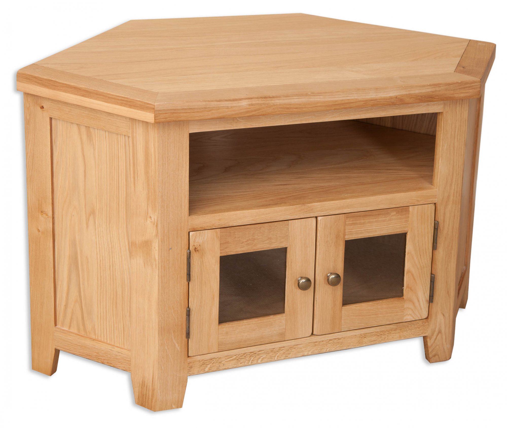 Beachcroft Light Oak Glazed TV Cabinet - First Furnishings