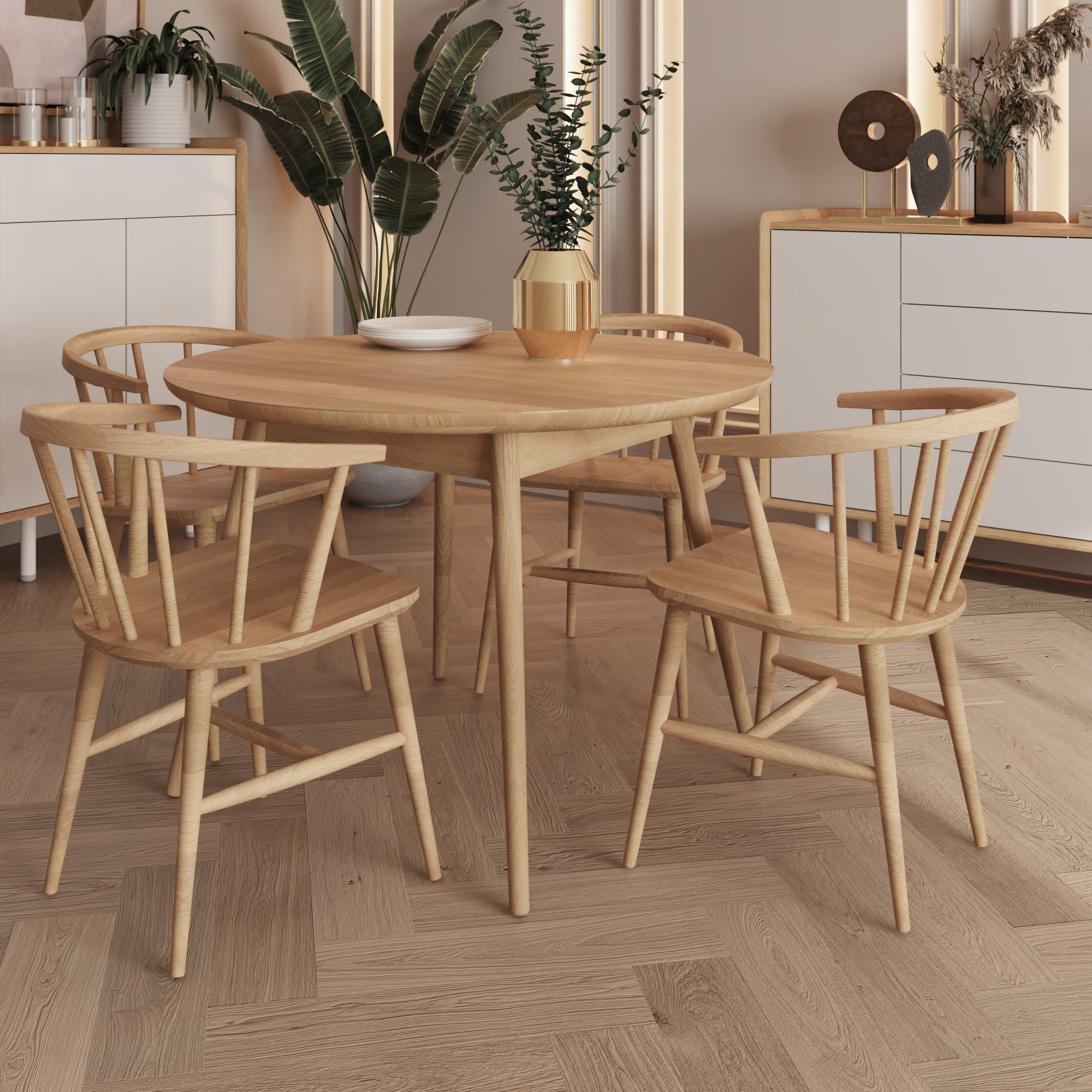 Belinda 1.1m Round Table - First Furnishings